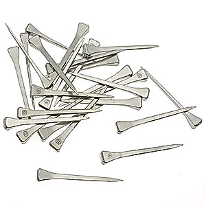 OZXNO 50 Pcs E6 2.1inch/54mm Horseshoe Nails Steel Horseshoe Tools for Horse Training Equestrian Sports(Silver)