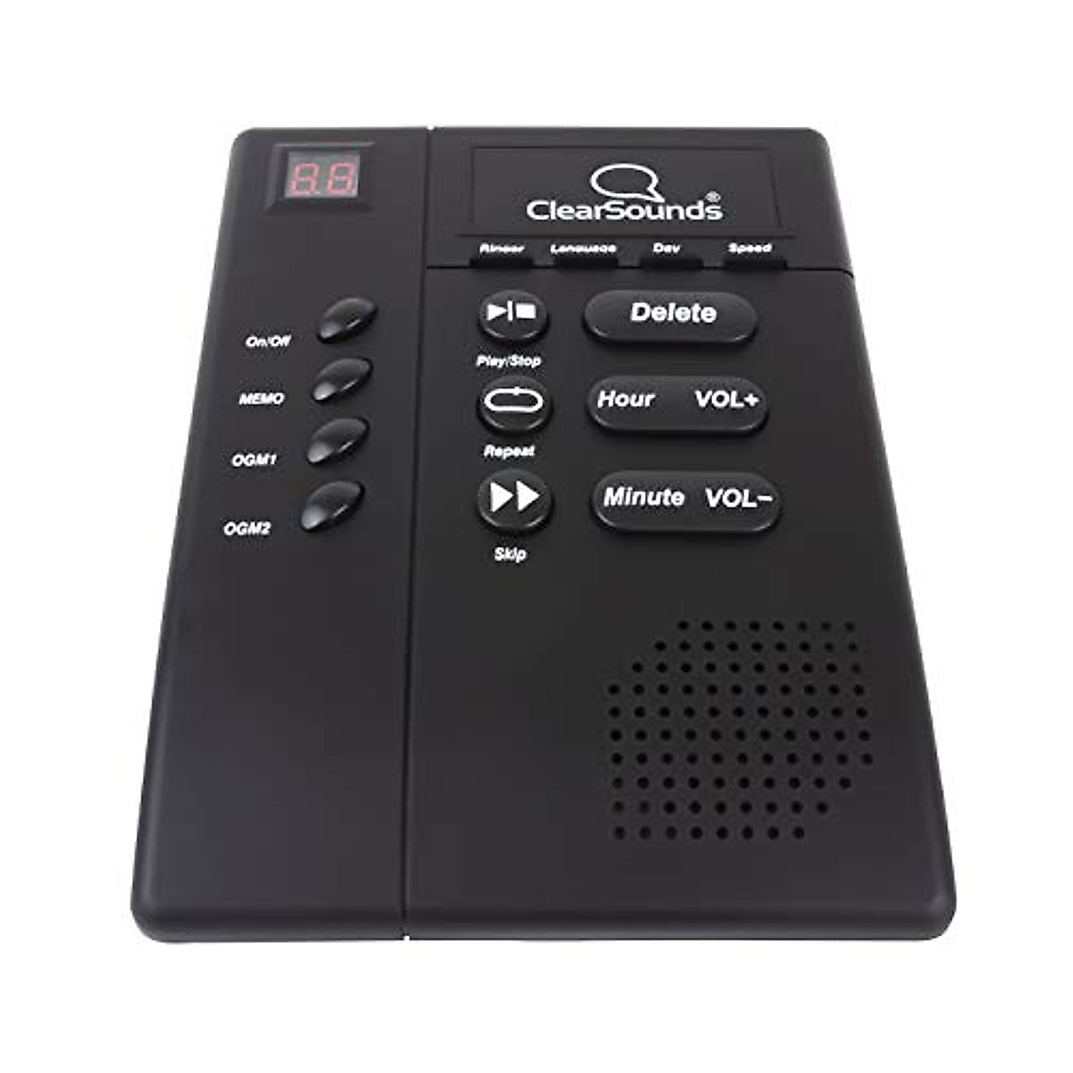 ClearSounds ANS3000 Amplified Answering Machine for Analog Telephones Landline with Up to 30dB Amplification