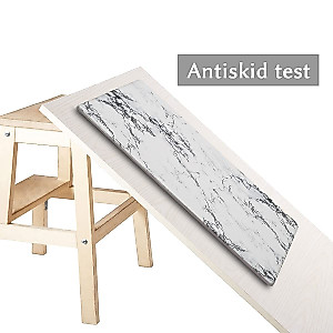 Asvin Kitchen Mat Set of 2 Pieces, Anti Fatigue Cushioned Kitchen Rug for Floor, Non-Slip PVC Waterproof Heavy Duty Sink Mat for Home, Office, Laundry, 17"x30"+17"x47"