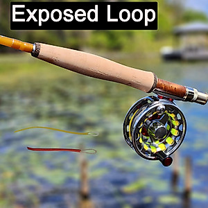 Aventik Floating/Sinking Shooting Line Running Line Fly Fishing Line 100ft with Front Loop 15LB/20LB/30LB (Orange Float 30LB)