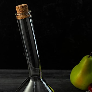 Porron Glass Decanter 34 oz Wine Pitcher 100% Lead-free Glass Decanter for Red Wine, Hand Blown Wine Decanter, Wine Carafe - Wine Gift, Wine Accessories (1000mL)