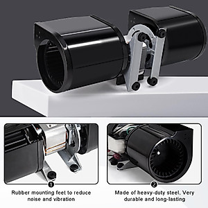 GFK-160 GFK-160A GFK-160B Fireplace Blower Fan for Heat N Glo, Hearth and Home, Quadra Fire, Heatilator, Superior, Majestic Fireplaces, Heat and Glo 6000 TV-OAK, 6000TVFL, 6000CLX Gas Fireplace Blower