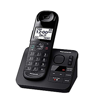 Panasonic KX-TGL430B Dect 6.0 Landline Telephone (1 Handset, Black) (Renewed)