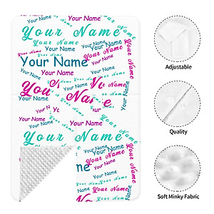 Personalized Baby Car Seat Covers for Babies with Name，Custom CarSeat Canopy Covers for Girls Boys，Nursing Breastfeeding Cover for Infant Car Seat.