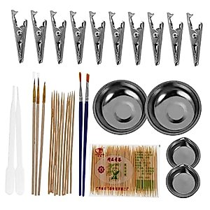 SAFIGLE 2 Sets Set Model Coloring Kit Glass Dropper Small Tool Kit Airbrush Kit for Nails Kids Easel Set Metal Model Nail Set for Kids Model Craft Spray Kit Models Craft Spraying Tool Case
