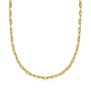 Ross-Simons Italian 14kt Yellow Gold Paper Clip Link Necklace. 20 inches