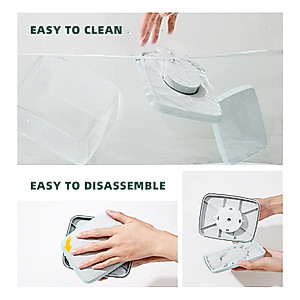 Tourdeus Pop Containers for Food Storage - 4 Pack Airtight Food Storage Containers, BPA-Free Flour Containers with Lids, Food-Grade Air Tight Containers for Food with Measurement Marks