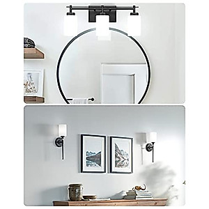 White Frosted Glass Shade Replacements 4 Packs, Elegant Glass Lamp Shade Covers Cylinder Glass Globe with 1-5/8-inch Fitter Glass Light Fixture Shade for Pendant Light Chandelier Wall Sconces