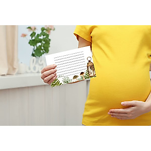 Toctose Advice for New Parents, Parenting Advice Card, Baby Shower Party, Tips for the Parents To Be，Includes a 5x7 Standing Sign and 25 4x6 Advice Cards(JYC041)