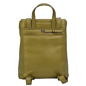 Anuschka Women’s Genuine Leather Backpack - Hand Painted Exterior - Angel Wings