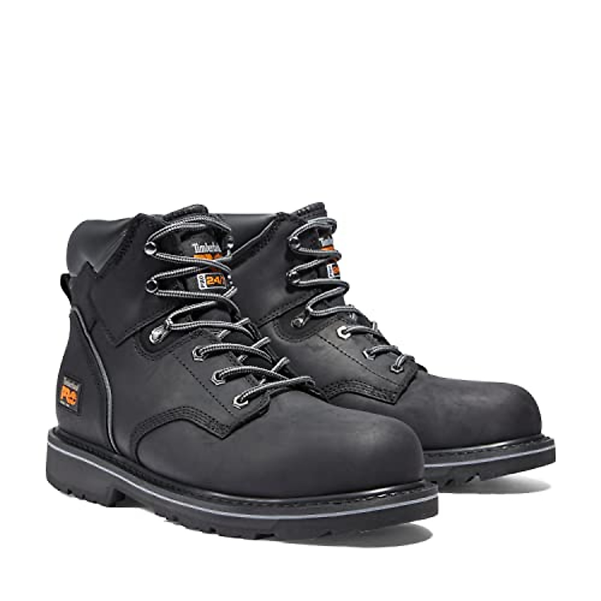 Timberland PRO Mens Pit 6 Inch Steel Safety Toe Industrial Work Boot, Black, 12 Wide US
