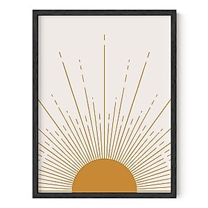 HAUS AND HUES Minimalist Wall Art Mid Century Art Wall Decor Mid Century Modern Decor Contemporary Wall Art Boho Prints Mid Century Wall Decor Boho Wall Art Modern Art Wall Decor (12x16 UNFRAMED)