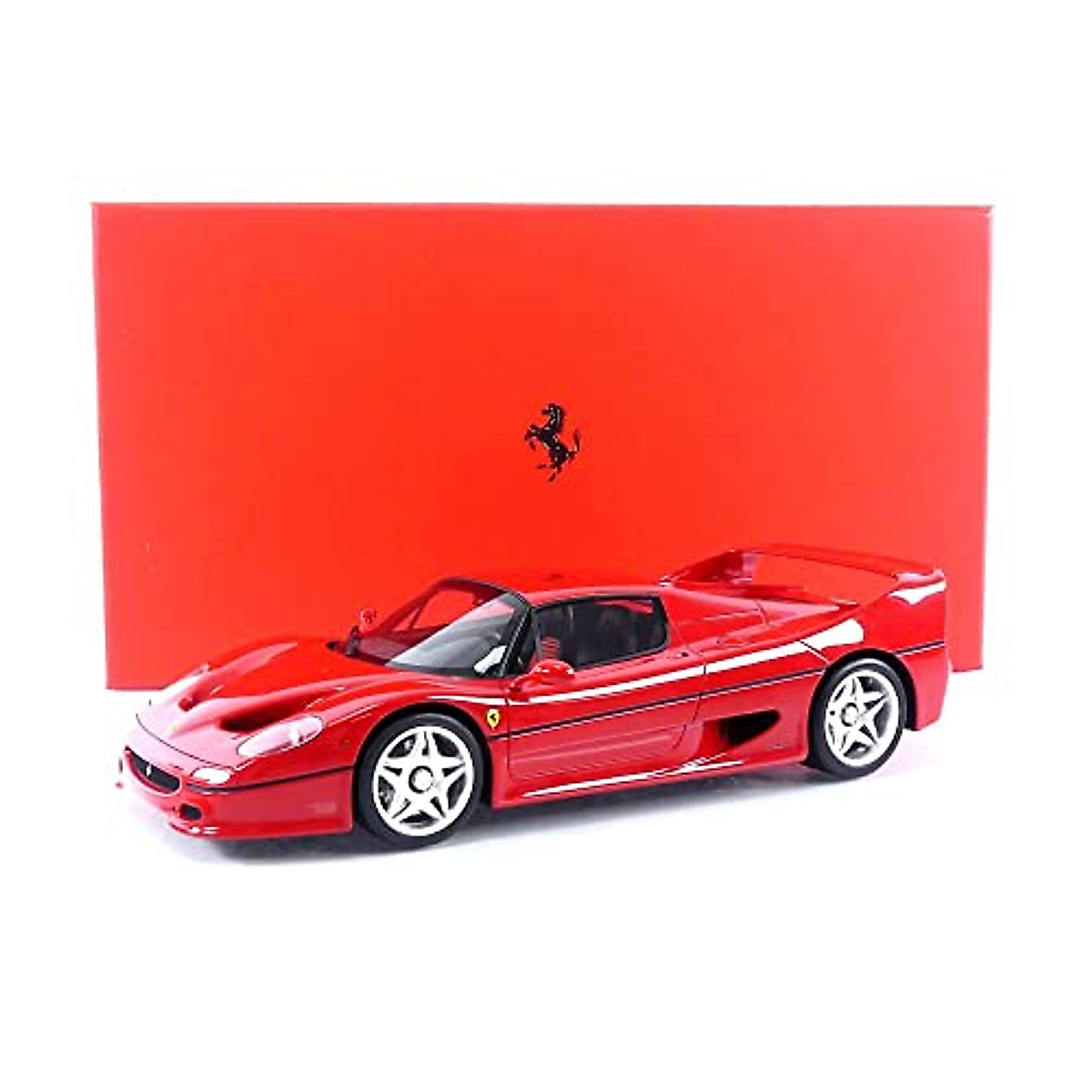 BBR 1995 F50 Coupe Rosso Corsa Red with Display CASE Limited Edition to 700 Pieces Worldwide 1/18 Model Car P18189 A