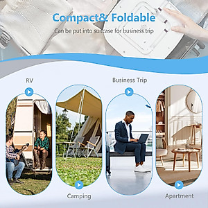 Portable washing machine and Spin Dryer, Portable Washer Cleans Underwear,Baby Clothes,Small Clothes,Pet Clothes for Traveling Camping Apartments Hotel Dormitories RV.(Blue, 11.5L)