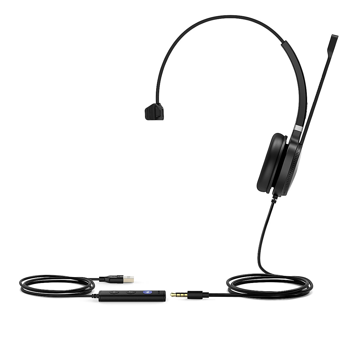 Yealink UH36 Series Headset, Wired Single-Ear | Teams Certified (UH36 Mono)