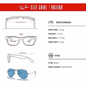 Ray-Ban Aviator Metal II RB3689 004/S2 62MM Gunmetal/Blue Polarized Aviator Sunglasses for Men for Women + BUNDLE With Designer iWear Eyewear Kit