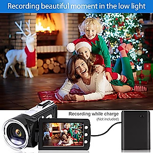 Vmotal Video Camera Camcorders 24 MP Digital Camera Video Recorder FHD 1080P 30FPS 2.7 Inch Vlogging Camera YouTube TikTok Camcorder for Kids Children Student Teenager Beginner