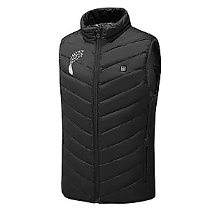 ysgfhgjw Black Of Friday Heated Vest For Men & Women 2023 Fashion Winter Lightweight Heating Clothing For Walking (Battery Pack Not Included) Black Xl