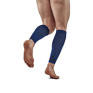 The Run Calf Sleeves 4.0, Blue, Men, III