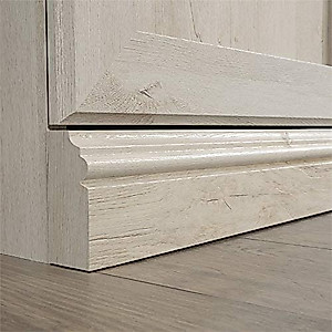 Sauder Miscellaneous Bookcase with Doors, L: 35.28" x W: 13.23" x H: 69.76", Chalked Chestnut finish