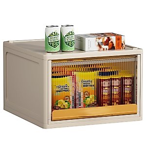HAIXIN Storage Drawers, Stackable Storage Bins, Dual Way Opening Kitchen Organizers and Storage, Plastic Drawer Unit for Laundry Room Organization and Closet Storage, College Dorm Essentials for Girls