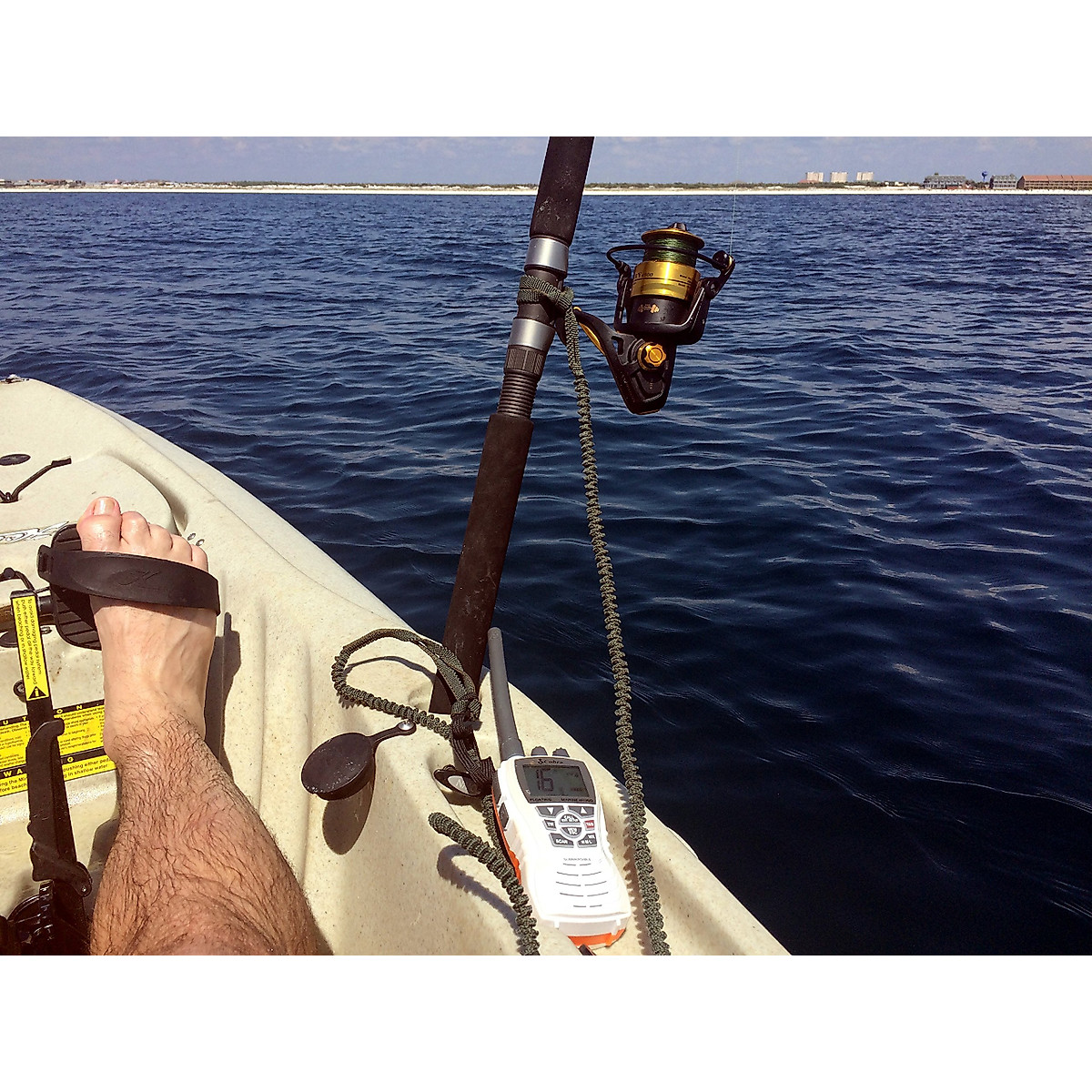 Made in The USA Kayak Paddle Leash/Gear Leash with Cord Stop (OD Green)