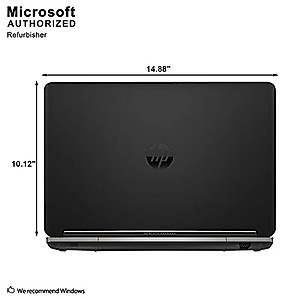 HP ProBook 650 G1 15.6 Inch Business Laptop PC, Intel Core i5 4300M up to 3.3GHz, 16 GB DDR3L, 256 GB SSD, WIFI, DVD, VGA, DP, Win 10 Pro 64 Bit-Multi-Language Supports English/Spanish/French(Renewed)