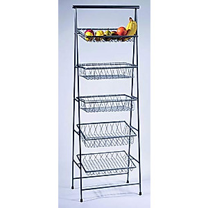 G.E.T. IR-904 18" x 12" Wire Pastry Basket, Iron Powder Coated