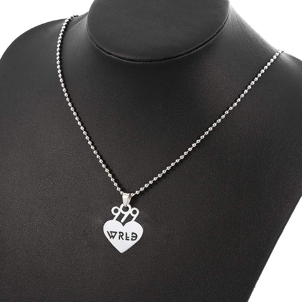 COMTRUDE 999 Necklace Premium Stainless Steel Pendant Perfect Gifts for Young Singer Fans Silver