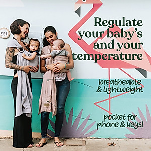 Nalakai Ring Sling Baby Carrier, Soft Linen Baby Sling, Baby Wrap, Comfort, Style, and Giving Back - Carry Your Little One with Love