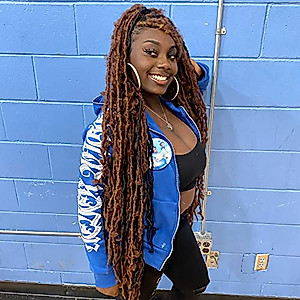 PLAYPUNK Women Zip Up Hoodie Y2k Letter Graphic Print Rhinestone Oversized Hoodies Gothic Jacket Vintage Streetwear Blue