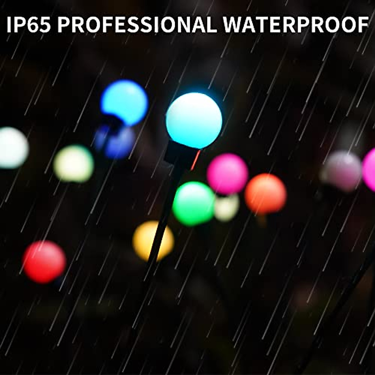 Anordsem Solar Garden Lights - 2 Pack Colorful Flashing 8 LED Solar Firefly Lights, Swaying Outdoor Decor Lights Waterproof for Garden, Patio, Yard, Flowerbed Decoration