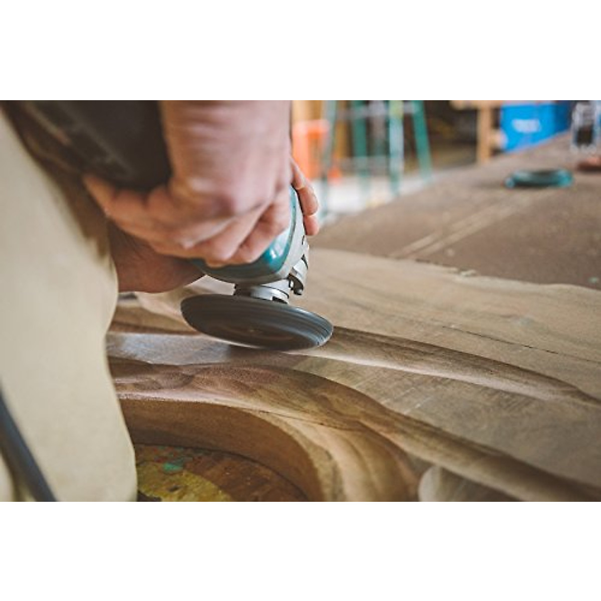 Kutzall Extreme Shaping Dish - Coarse, 4-1⁄2" (114.3mm) Dia. X 7⁄8" (22.2mm) Bore - Woodworking Angle Grinder Attachment for DeWalt, Bosch, Milwaukee, Makita. Abrasive Tungsten Carbide, DW412X90