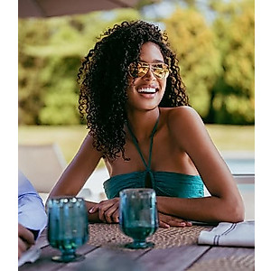 Revo Sunglasses Relay Petite: Women's Polarized Lens with Small Metal Aviator Frame, Gold Frame with Evergreen Lens