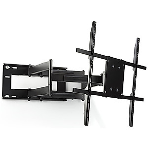 Displays2go Articulating TV Wall Mount for 42-90 Inch HDTV, Steel, Panning/Tilting VESA Bracket (HVAWM4290L)