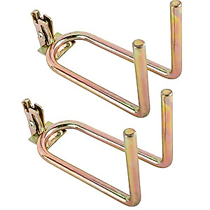 NovelBee 2pcs E-Track J Hook Tie Down Anchors with X-Track J Hook Hanger,Heavy Duty Shovel Tool Hanger Hook for Cargo Storage Shelf