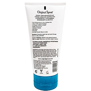 Original Sprout Curl Calmer, Moisturize and Define Curls, Anti-Frizz Styling Cream for All Hair Types, 4 oz. Bottle