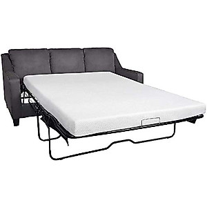 Sleeper Sofa Bed Sheet Set - Queen Dark Grey Solid Sofa Bed Sheets - 100% Cotton 400 Thread Count Sofa Sheets - Sleeper Sofa 4 PC's Sheet Set - Sleeper Sofa Sheets - Fits Mattresses Up to 6" Drop