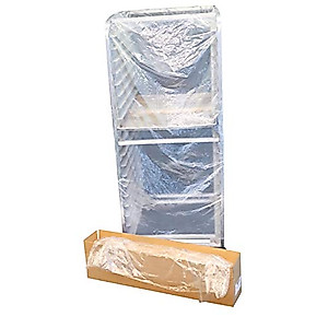 SHOPCraft Double Disposable Rack Covers, Heavy Duty Bun Rack & Food Cover 41” X 30” X 77”, for Industrial & Commercial Use, 150 Bags Per Roll