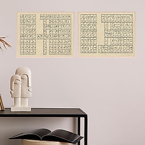 Bigwig Prints Japanese Alphabet Posters - Hiragana and Katakana Chart, Language Learning Wall Art, Japanese Study Guide for Beginners, Educational Decor for Classroom or Home -Unframed Set of 2 (8x10)