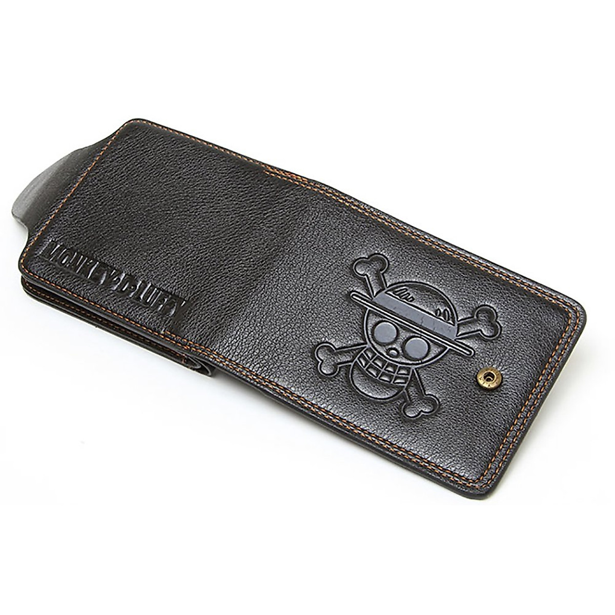 YJacuing One Piece Wallet - Straw Hat Pirates Jolly Roger Anime Stylish Bifold Wallet for Men (Faux Leather)