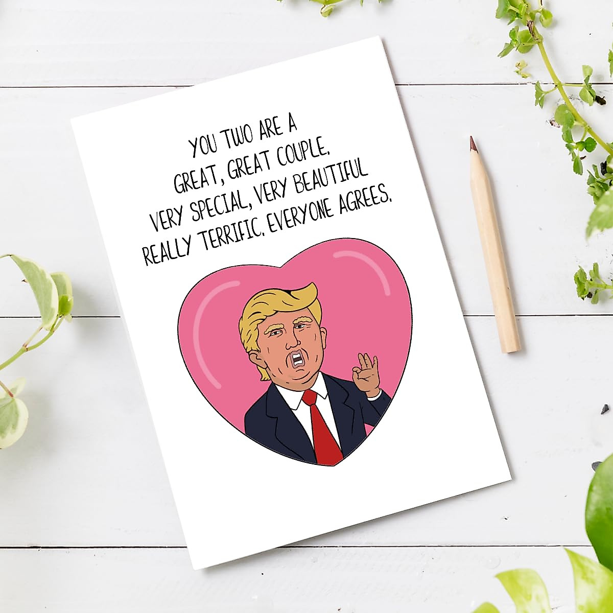 Bhiosng Funny Wedding Card for Friend, Wedding Gift, Humor Bridal Groom Shower Card, Wedding Congratulations Card, Engagement Card for Couple, Wedding Congrats Card for Bride Groom