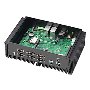 KINGDEL NC9000 Mini Gaming PC Core i7-10750H 8 Cores 16MB Cache Max 5.00GHz CPU, 32GB DDR4 RAM 1TB SSD 3xHD 6xCOM 8xUSB Support WOL PXE Restore AC Power Loss