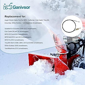 Replacement Snow Blower/Thrower Auger Drive Clutch Traction Control Cable for MTD Cub Cadet 746-04230A 946-04230A 31AH5DQ8766 31AH64Q4 31AH63N2711 31AH54P4766