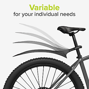 VELMIA Bike Fender Set [24-29 inch] - Universal Bike mud Guard, Mountain Bike Fender Against Splashing Water & Dirt I Bicycle fenders, Bike fenders