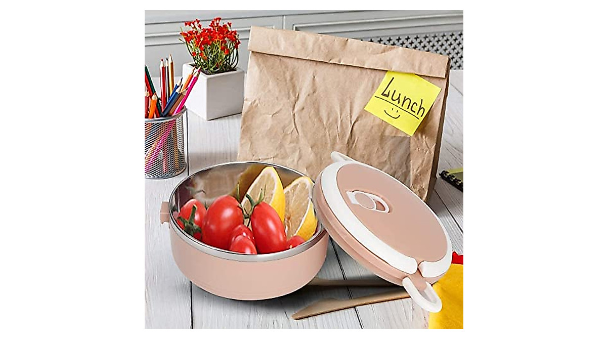 Pink Bento Lunch Box - Keep Food Fresh & Stay Leak-Proof | 0.7L