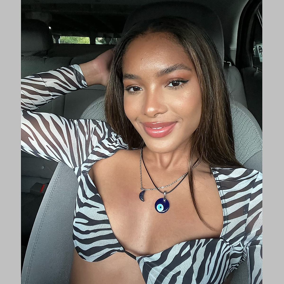 DoreenBow 9Pcs Crystal Pendant Necklace Chakra Healing Spiritual Carnelian Necklace Tree of Life Crystal Necklaces Vintage Hippie Spiritual Jewelry for Women