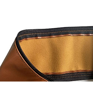 Baby Stroller Leather Armrest Handle Cover Compatible with Uppababy Vista V1/V2 Stroller, Bumper Sleeve Case Bar Protective Covers Pram Accessories (for Kid Handle Brown)