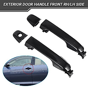 ZXMOTO Exterior Door Handle Rear Fit for Toyota Camry 2012-2017 2PCS (Driver Side Left & Right) New