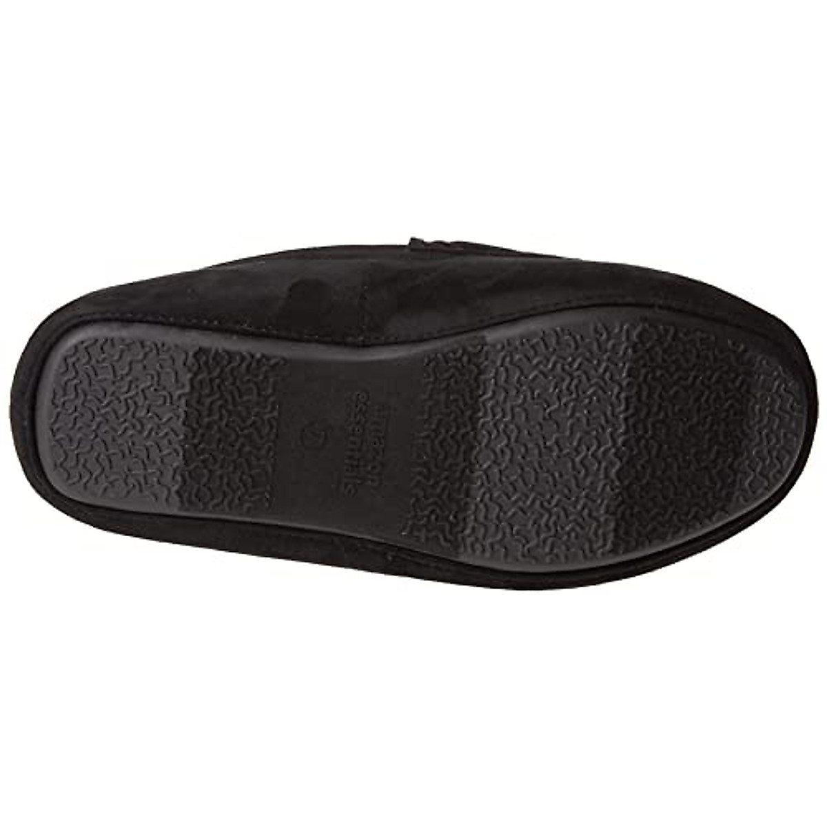 Amazon Essentials Women's Moccasin Slipper, Black, 7